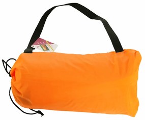 Kondela Nafukovací sedací vak/lazy bag, oranžová, LEBAG