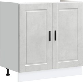 Skříňka pod dřez Porto 2 ks Šedá 80 x 46 x 81,5 cm 3315025