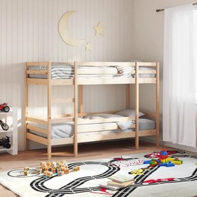 Patrová postel 80 x 200 cm masivní borové dřevo 3284215