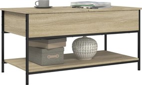vidaXL Konferenční stolek 100x50x50 cm kompozitní dřevo a kov [845347] Barva: šedá sonoma
