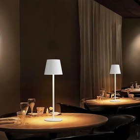 Toolight Toolight, dotyková LED noční stolní lampa 5W, 3 barvy světla, USB napájení, APP1370-T WHITE, bílá, OSW-08634