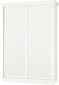 Skříň Rim-Veneziano 2D 1.6 m bílá s římsou, fasádami DTD (s dekorem)