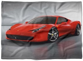 IMPAR Fleecová deka Ferarri 150x120 cm (Rozměr : 150 x 120 cm, Podšití beránkem: NE)