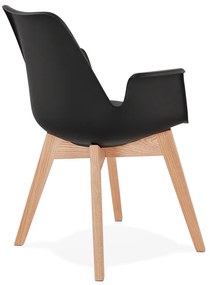Jídelní židle Alcapone Barva: černá/přírodní