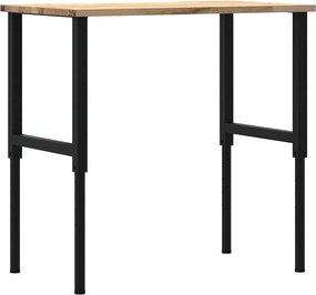 Pracovní stůl 100 x 60 x (71,5–98) cm masivní dubové dřevo 3309695
