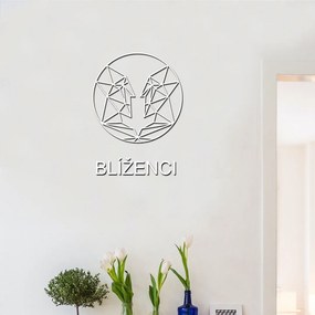 dřevo života Dřevěná samolepka znamení BLÍŽENCI Zvolte barvu dekoru: Bílá, Zvolte rozměr Ø (cm): 40