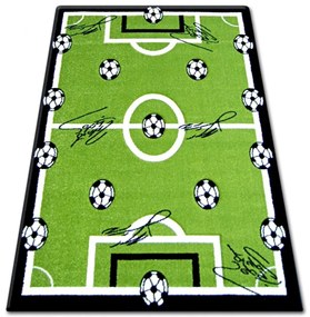 Dětský kusový koberec Fotbalové hřiště zelený 2 280x370cm