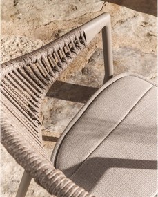 Taupe polstrovaná zahradní židle Alimia – Kave Home