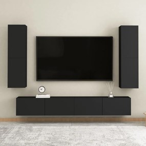 vidaXL TV stolek 30,5 x 30 x 110 cm dřevotříska [803364] Barva: Bílá