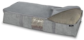 Šedý úložný box pod postel Domopak Stone, 95 x 45 cm