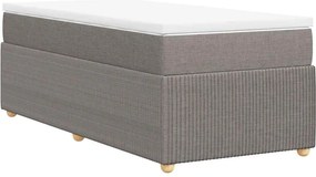 Box spring postel s matrací taupe 80x200 cm textil 3285529