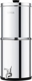 Gravitační vodní filtr z nerezu 8,5 l se 2 filtry – 7 l