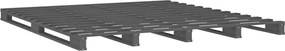vidaXL Postel z palet 120 x 200 cm masivní borové dřevo [821389] Barva: Šedá