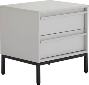 XXXLutz NOČNÍ STOLEK, černá, světle šedá, 50/51/40 cm Xora - 002479000111