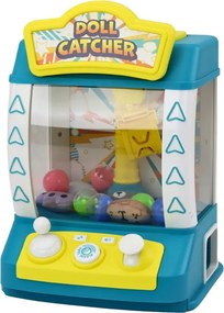 LEAN Toys Automat na chytání panenek, drobností, plyšáků a kuliček – tyrkysový