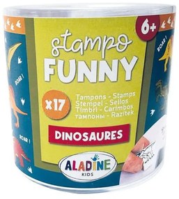Aladine Dětská razítka Stampo Funny, 17 ks - Dinosauři