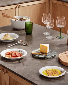 KÄHLER Sklenice na vodu Hammershøi Green 370 ml – set 4 ks, zelená barva, sklo