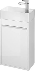 Cersanit Crea - závěsná skříňka s umyvadlem 40cm, bílý lesk, S924-001+K114-004