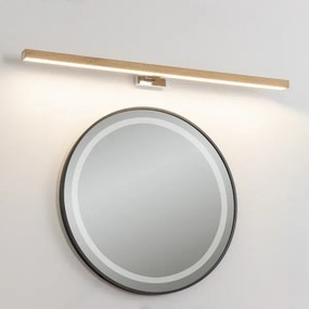 Brilagi-LED Koupelnové osvětlení zrcadla WOODY MIRROR LED/15W/230V IP44 dub/chro