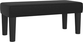 Box spring postel s matrací černá 100x200 cm umělá kůže 3137647
