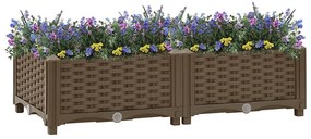 Vyvýšený záhon 80 x 40 x 23 cm polypropylen 316512