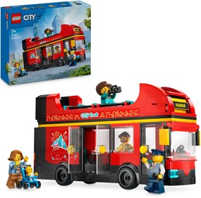 Lego stavebnice lego city 60407 červený dvoupodlažní vyhlídkový autobus