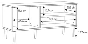 Boho TV skříňka CALASETTA 120 cm