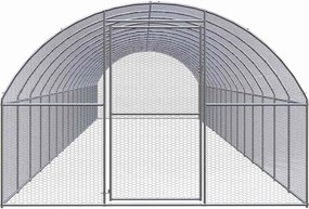 Venkovní klec pro kuřata 3 x 16 x 2 m pozinkovaná ocel 3095469