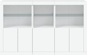 Příborník s LED osvětlením bílý 162 x 37 x 100 cm 3209142