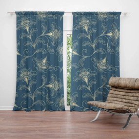 Sablio Závěs Vintage ornamenty: 2ks 140x250cm