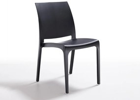 Plastová židle VOLGA černá