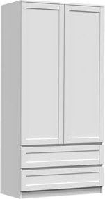 TPS Šatní skříň PAFOS SS-90 cm - Bílý mat