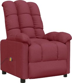Masážní křeslo vínové textil 289809