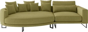 XXXLutz POHOVKA BIG SOFA, textil, olivově zelená Livetastic - Pohovky - 001968009104