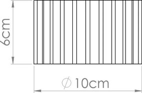 Modré kovové bodové svítidlo ø 10 cm Zora – Sollux