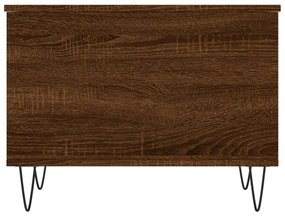 Konferenční stolek hnědý dub 60x44,5x45 cm kompozitní dřevo - Default Title