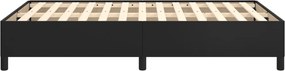 Rám postele bez matrace černá 120x190 cm umělá kůže 3269645