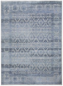 Diamond Carpets koberce Ručně vázaný kusový koberec Diamond DC-HALI B Silver/blue - 180x275 cm