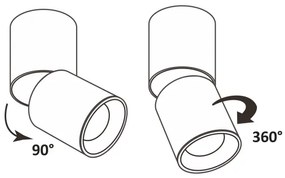 Bodové svítidlo NIXA 1xGU10/10W/230V bílá