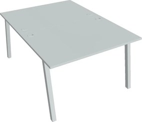 Kancelářský pracovní stůl Hobis USDA 1200, bílá RAL 9016, deskaakát