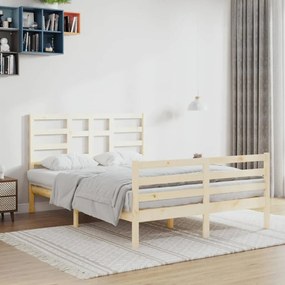 Rám postele masivní dřevo 120 x 200 cm,  3105855 HangarStore.cz