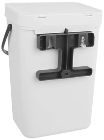 Bílý plastový odpadkový koš 10 l – Orion