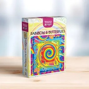 YAZZ Puzzle Duha a motýli / 1023 dílků / 60 x 60 cm