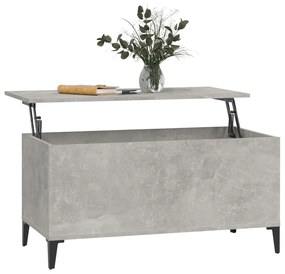Konferenční stolek betonově šedý 90x44,5x45 cm kompozitní dřevo - Default Title
