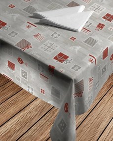 Ubrus polyesterový OXY, Sváteční dárečky 100 x 140 cm