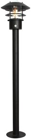 Venkovní lampa s čidlem Elstead HELSINGOR/černá/100 cm