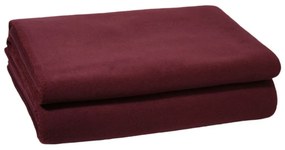 Přehoz na postel Soft-Fleece wine 180x220, Zoeppritz Německo Bordo 180x220 cm