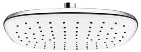 Mereo Sprchová baterie s talířovou hranatou sprchou, bílá Eve