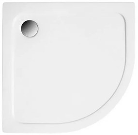Polimat Čtvrtkruhová akrylátová sprchová vanička Standard 80x80 (90x90) Barva: Bílá, Rozměry (cm): 80x80