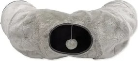 Magic Cat Tunel plyš tvar U s polštářkem šedá 95x26cm